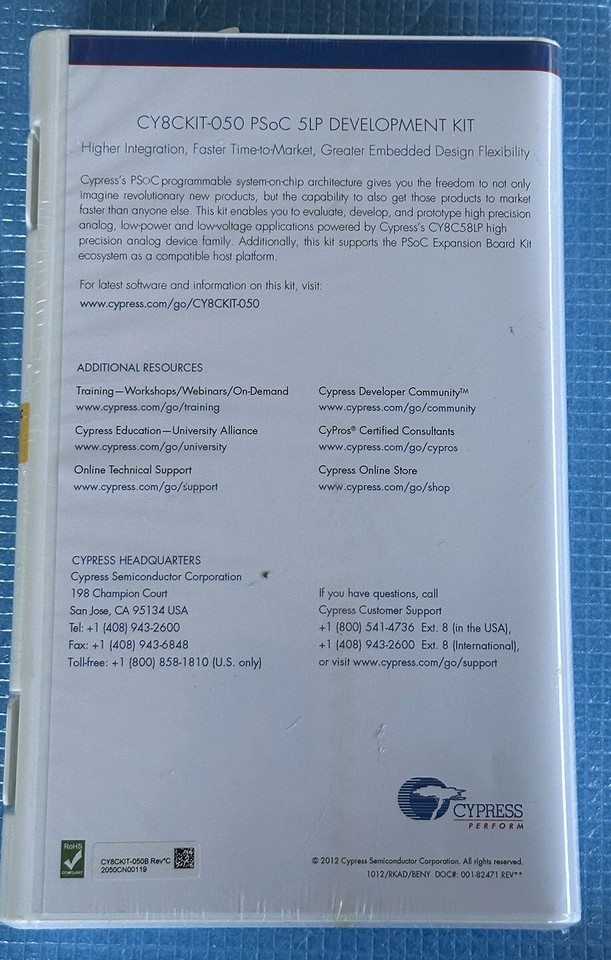 New Cypress CY8CKIT-050 PSoC 5LP Development Kit Cypress Programmable CY8CKIT | eBay