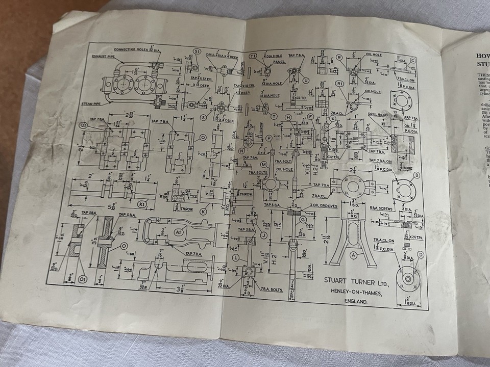 Live steam twin cylinder engine from Stuart Turner No. D10 vertical marine type | eBay UK