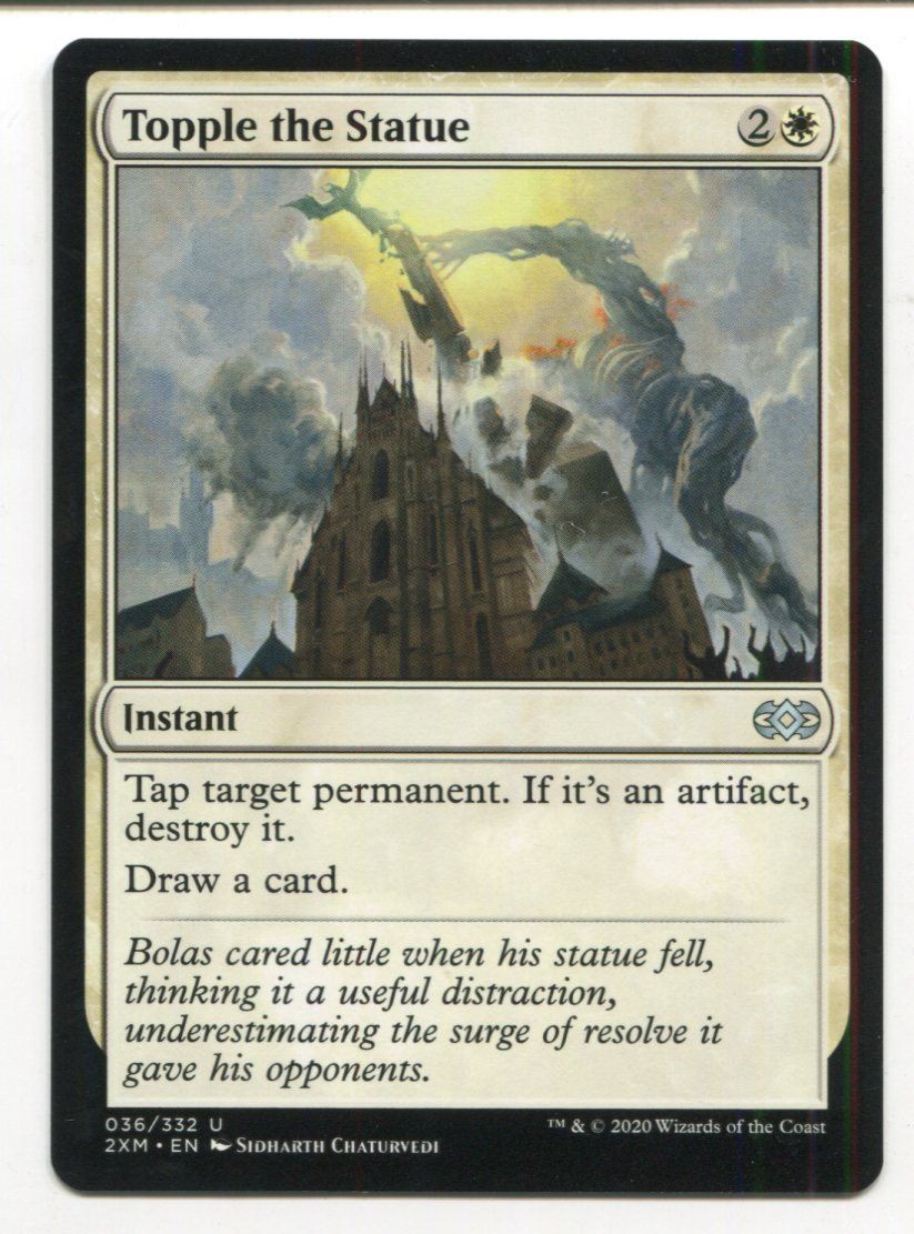 Magic The Gathering MTG Double Masters Card #36 Topple the Statue | eBay
