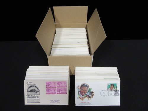 US FDC COLLECTION FIRST DAY COVER LOT 500+ DIFFERENT MANY BLOCKS ...