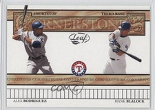 2004 Leaf Second Edition - Cornerstones Alex Rodriguez, Hank Blalock # ...
