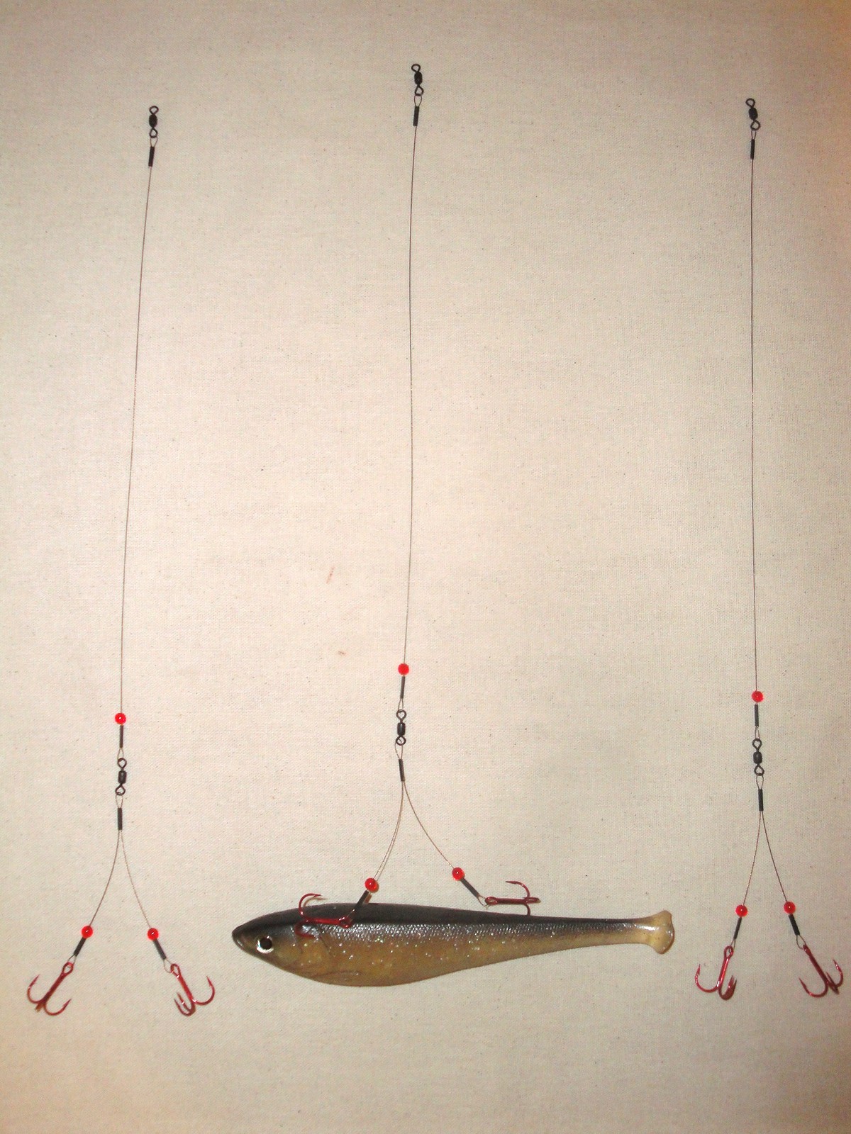 30# ICE FISHING BLEEDING QUICK STRIKE / SMELT RIG (3-Pack) Northern ...