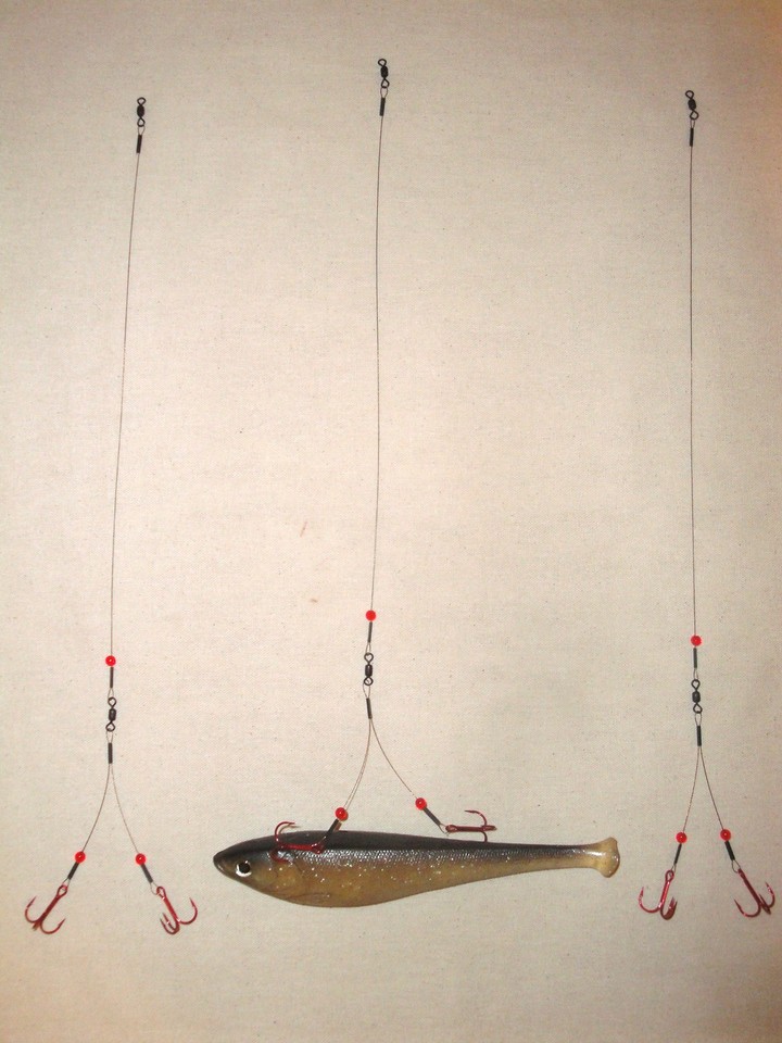 30# ICE FISHING BLEEDING QUICK STRIKE / SMELT RIG (3-Pack) Northern ...