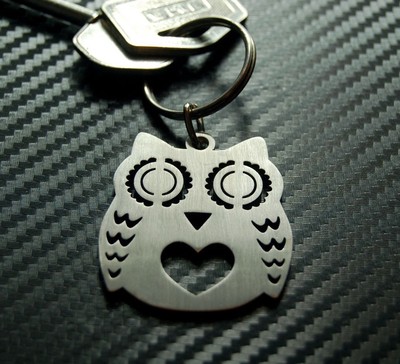 OWL Bird Tawny Barn Hawk Birdwatcing Twitcher Animal Keyring Keychain ...