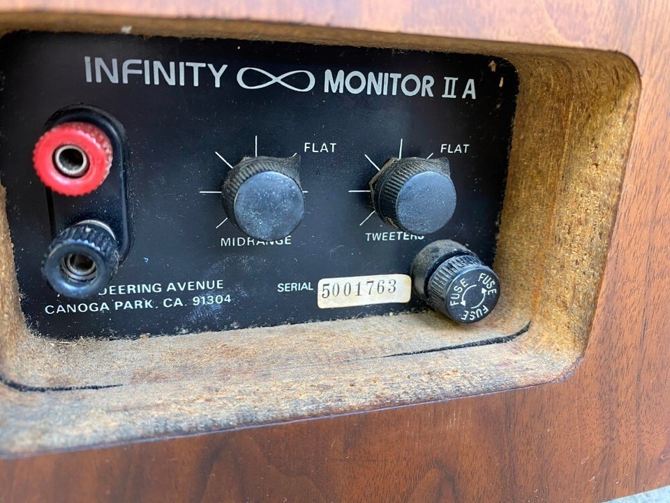 Infinity Monitor IIA 2A Audiophile Speakers ! SUPER RARE! Working Pair ...