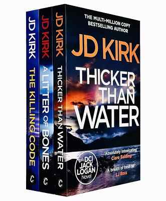 DCI Logan Crime Thrillers 3 Books Collection Set By JD Kirk Books 1-3 ...