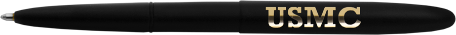 USMC MARINE LETTER LOGO matte black BULLET Fisher Space Pen- 400BUSMC ...