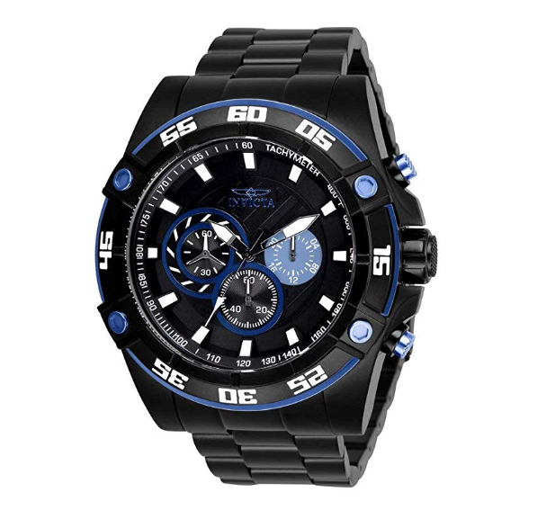 Invicta Speedway Viper 28022 Men's Double Black Stainless Chronograph ...