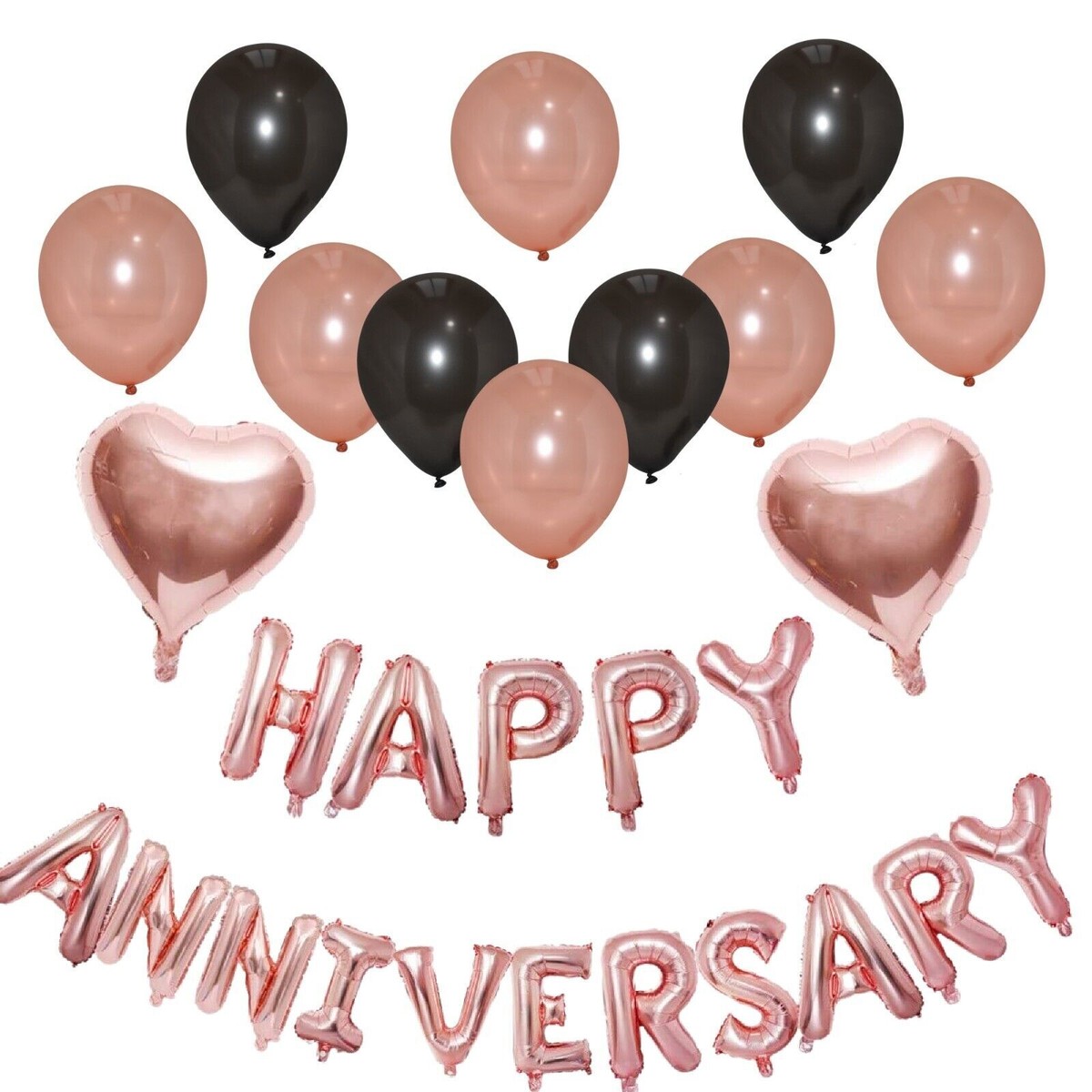 Anniversary Banner In Balloons Anniversary Decorations, Happy