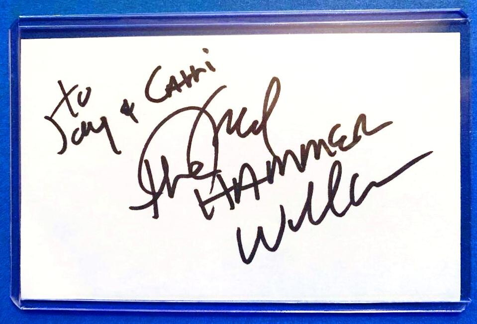 FRED "The Hammer" WILLIAMSON - NFL Football - SIGNED / AUTOGRAPH 3x5 ...