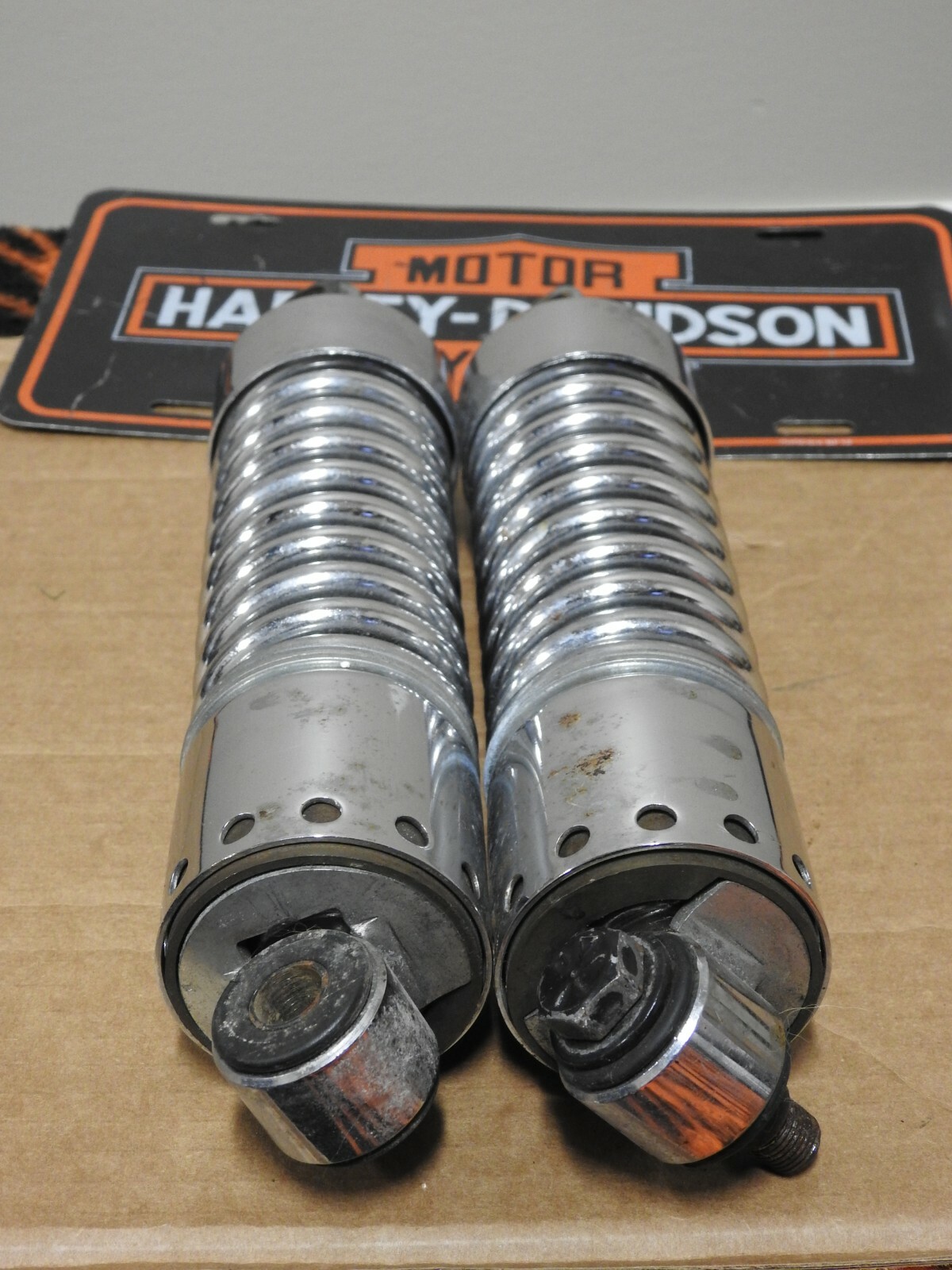 Harley Davidson Ironhead Rear Shocks Shovelhead | eBay