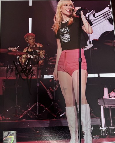 Hayley Williams / Singer Sexy Paramore Pink Signed Autograph 8x10 Photo ...