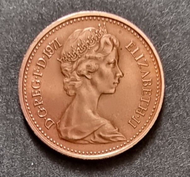 1971 Two 2p One 1p Half New Pence First Decimal UK Uncirculated Coins ...