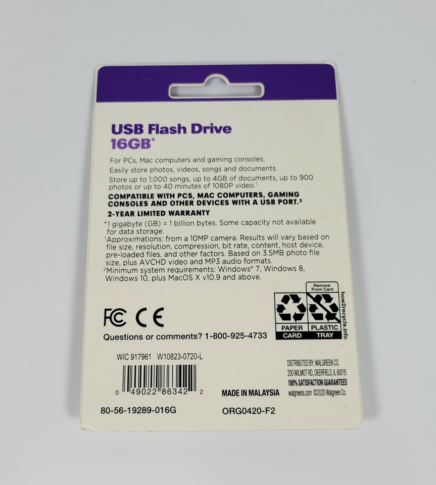 INFINITIVE USB FLASH DRIVE 16GB. 900 photos/40 minutes of video ready ...