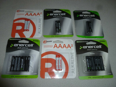 ENERCELL RADIOSHACK ALKALINE BATTERY LOT AAAA2 AAAA6 4A 20 BATTERIES ...