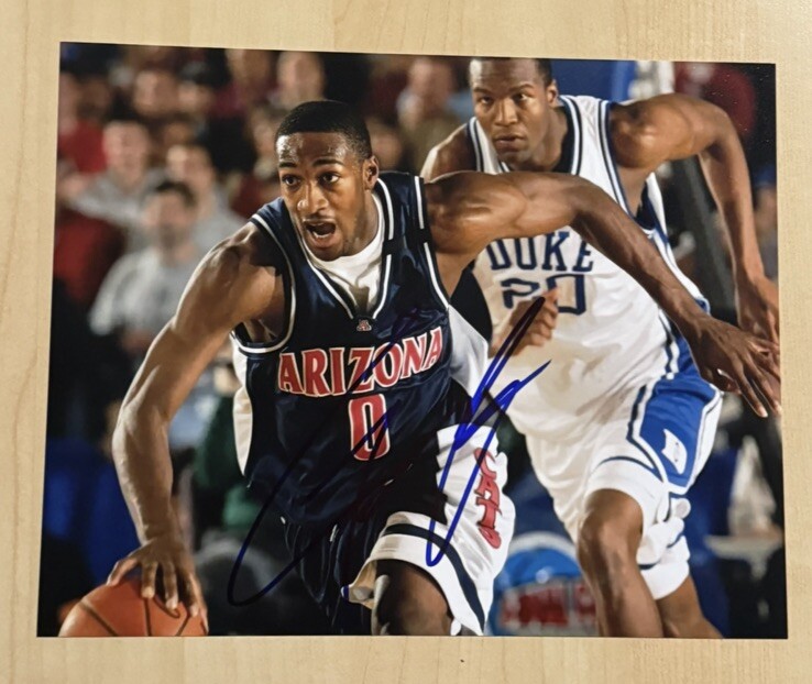 GILBERT ARENAS ARIZONA WILDCATS BASKETBALL SIGNED 8x10 PHOTO ...