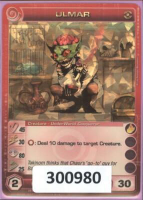 (300980) ULMAR 45/30/80/25/30 (3 Max Stats) SUPER RARE FOIL Chaotic ...