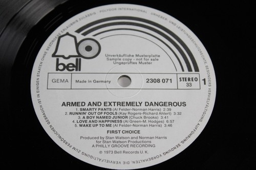 First Choice / German White label promo LP / Armed And Extremely ...