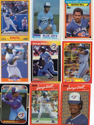 9-george jorge bell all toronto blue jays card lot nice mix | eBay