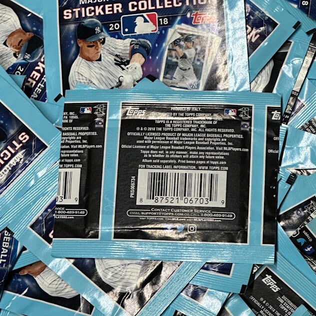 50x Topps Major League Baseball Sticker collection 2018 Packs RARE! | eBay