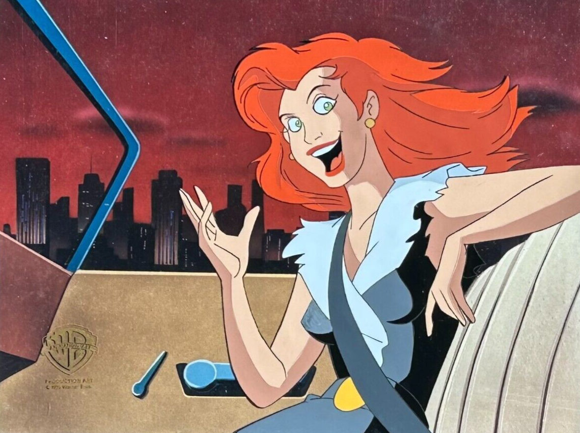 BRUCE TIMM rare VERONICA cel B6 w/ HARLEY DRIVING Harley's Holiday BTAS ...