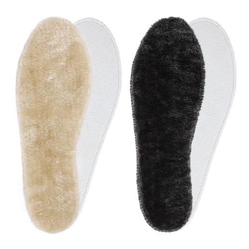 Furry Shoe Insoles Thick Winter Warm Inner Soles for Men and Women Work ...