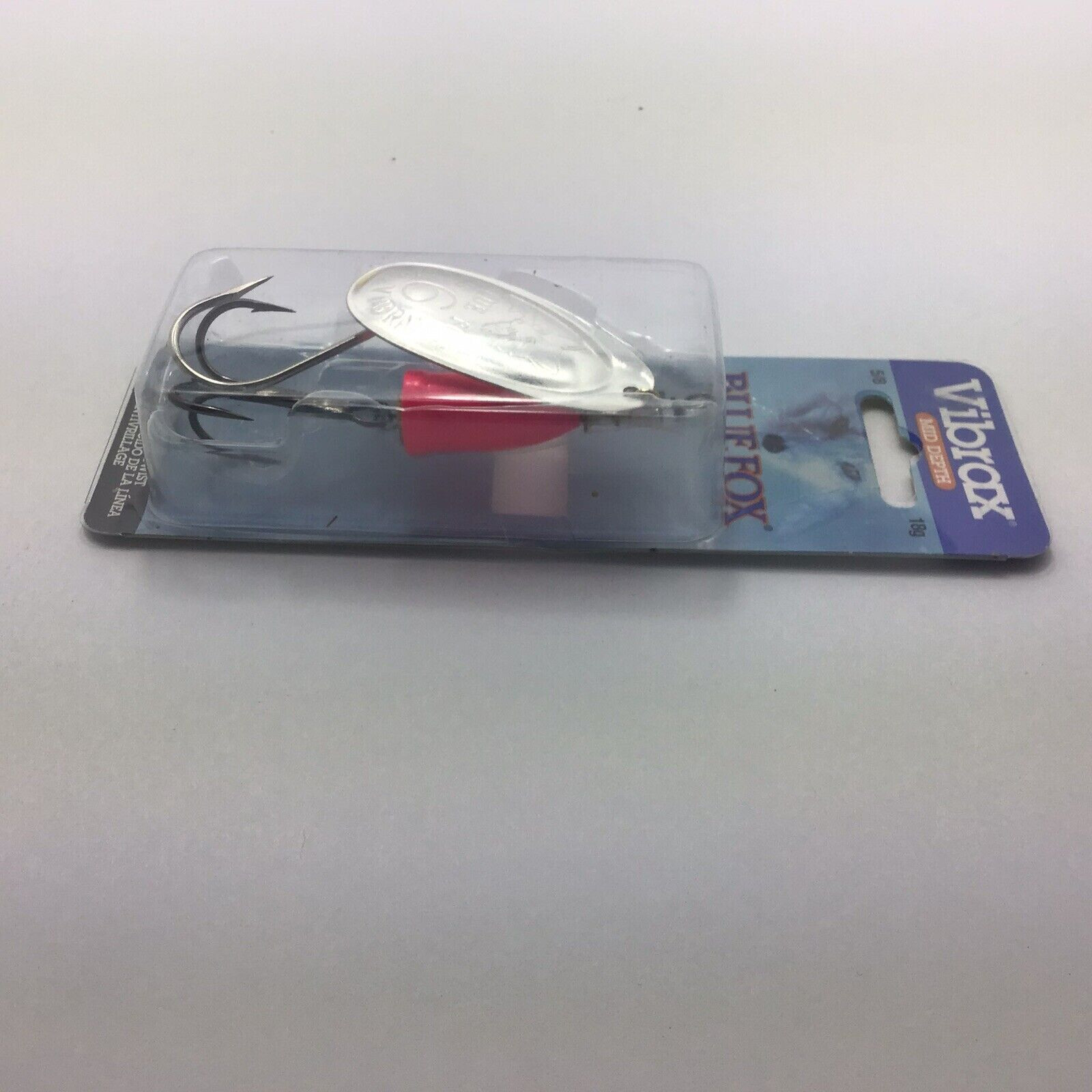 5 - NEW HUGE SILVER BLUE FOX Classic Silver Vibrax Spinners Size 6, (5/ ...