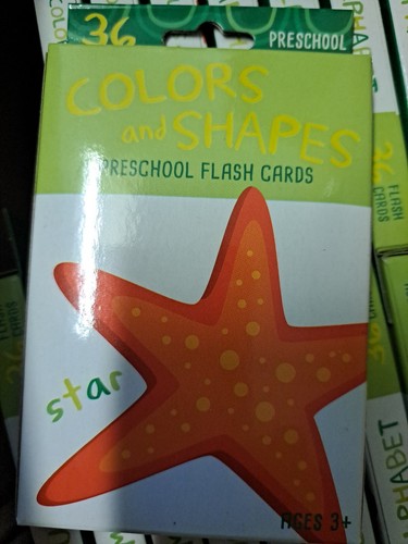 NEW Bendon 36 Flash Cards Preschool COLORS AND SHAPES Flash Cards Ages ...