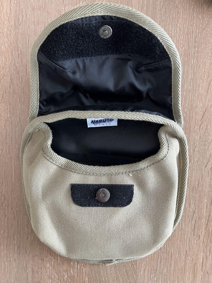 Naruto Ninja Pouch Set Beige Fabric No Strap Collectible Accessories | eBay