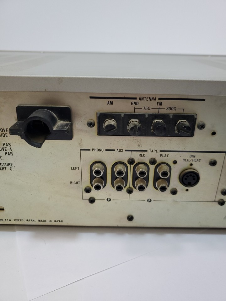 JVC Model JR-S81H Vintage 1977 Stereo Receiver Big Face Silver Tested N ...