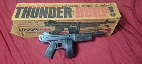 Rare Vintage Mattel toy Thunder Burp submachine gun 1950s or 1960s | eBay