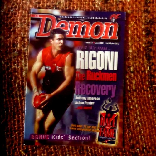 2001 JUNE MELBOURNE FC 32 PAGES ISSUE #16 ANTHONY INGERSON POSTER ...