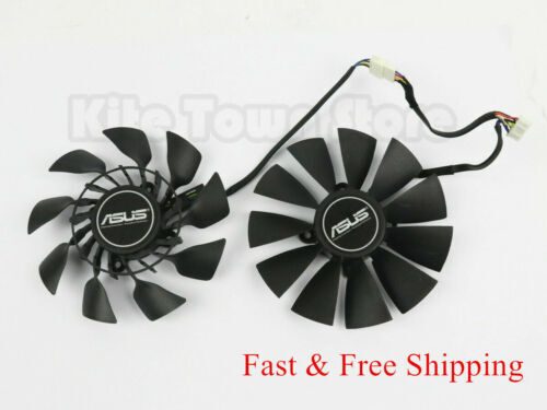 Pair Fans Cooler Fan For ASUS GTX 980 970 GTX 780Ti T129215SU 95mm ...