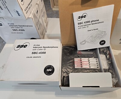 Brand New SBC 4300 Speakerphone 4 Line Intercom W/caller ID | eBay