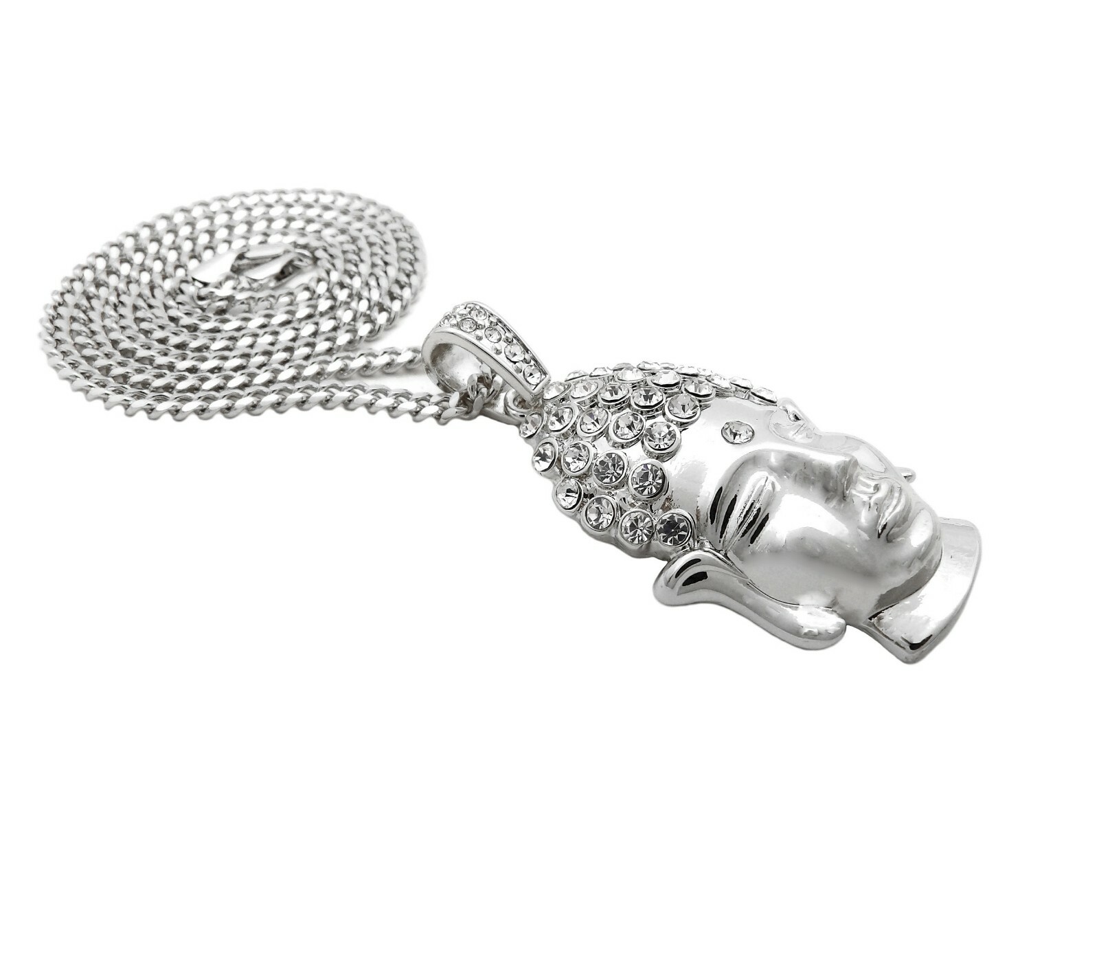 New Buddha Pendant & 24" Box/Cuban/Rope Chain Hip Hop Necklace XSP756 ...