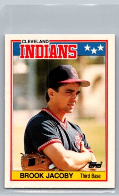 1988 Topps UK Minis Baseball #38 Brook Jacoby - VG - Cleveland Indians ...