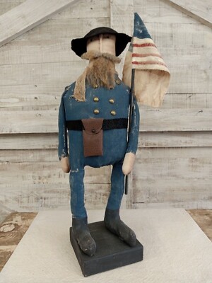 Carved Figures - Wood Soldier