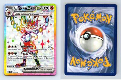 Cinderace EX #157/142 SV Stellar Crown 2024 Ultra Rare Pokemon TCG Card ...
