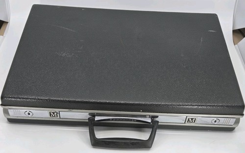 Vintage Samsonite Double Lock Hard Shell Slim Briefcase Black | eBay