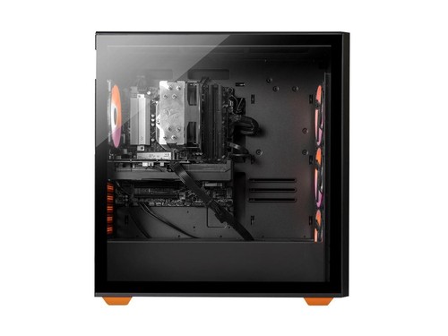 iBUYPOWER Scale Orange Gaming PC Desktop - AMD Ryzen 5 5500 - NVIDIA ...