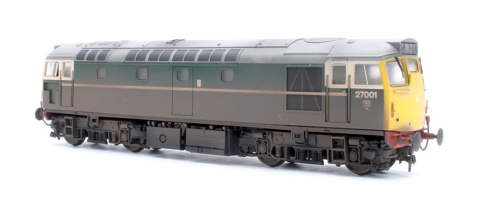 HELJAN 'OO' GAUGE 2730 BR GREEN CLASS 27 #27001 DIESEL LOCO *WEATHERED ...