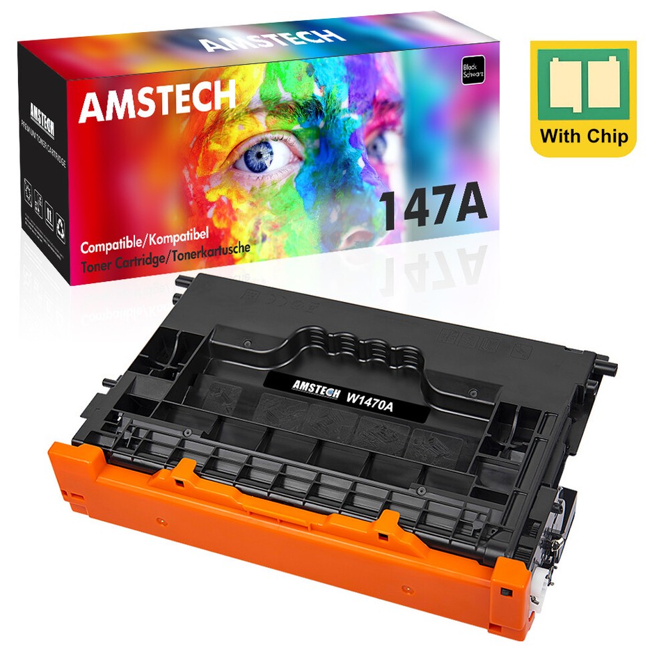 1-2 W1470A W1470X Toner Fits for HP 147A 147X LaserJet M611dn M612dn ...