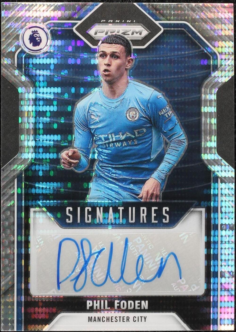 2021-22 Panini Prizm Premier League - Signatures Phil Foden #S-PF ...