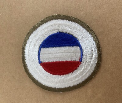 WWII Army GHQ General Headquarters Reserve Patch Greenback Row Weave ...