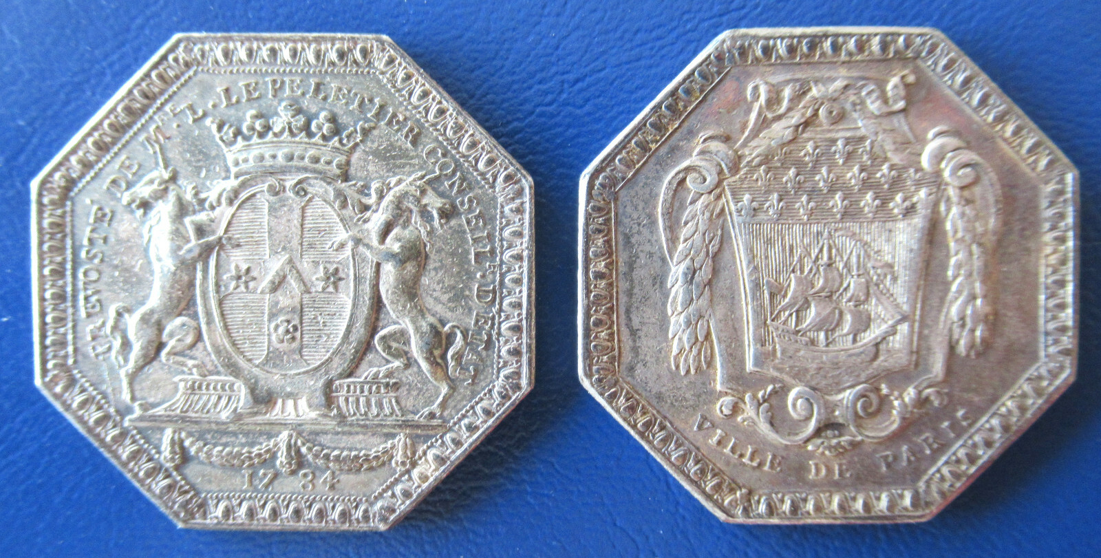 FRANCE- 1784- UNICORNS -CITY of PARIS MARSHAL COAT OF ARMS - SUPERB ...