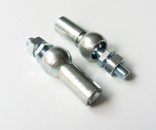 GAS STRUT END FITTING IN-LINE 10mm M6 ball studs joint bonnet hatch x2 ...
