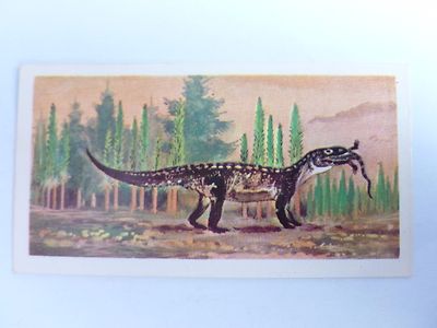 Brooke Bond Prehistoric Animals tea card 9. Mandasuchus. Dinosaurs ...