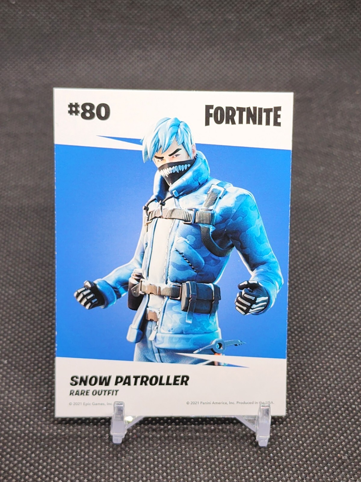 2021 PANINI FORTNITE SERIES 3 SNOW PATROLLER #80 RARE OUTFIT CRACKED ...