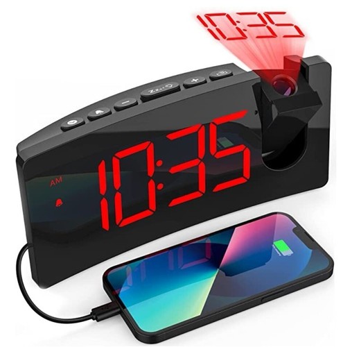 Réveil ｜LED Projection｜ Alarm Clock ｜Model HM472A | eBay