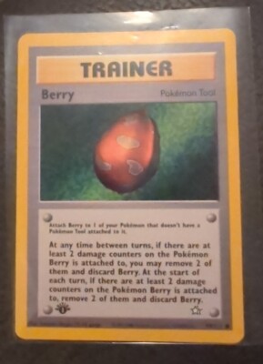 Pokemon TCG Vintage Berry Trainer 99/111 1995-2000 Neo Genesis Non Holo ...